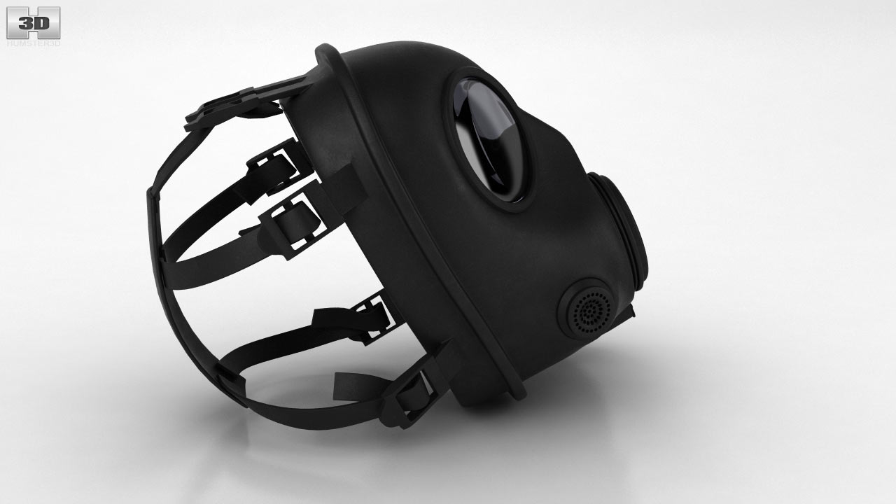 360 view of SWAT Gas Mask 3D model - 3DModels store