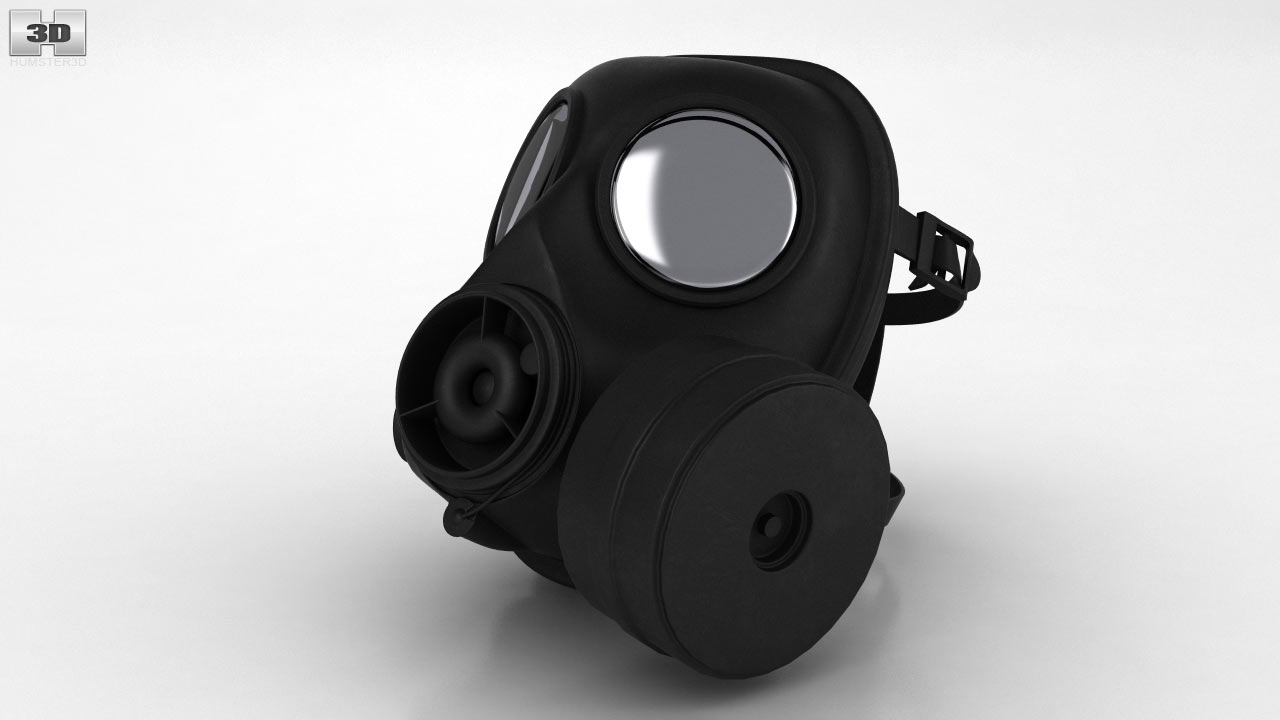 360 view of SWAT Gas Mask 3D model - 3DModels store