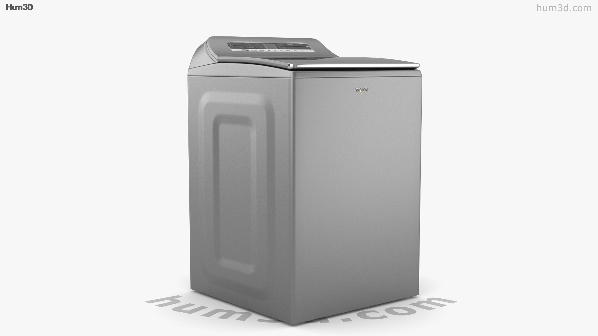 360 view of Whirlpool Topload Washing Machine 3D model - 3DModels store
