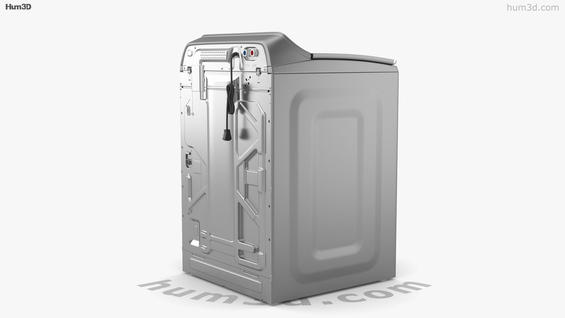 360 view of Whirlpool Topload Washing Machine 3D model - 3DModels store
