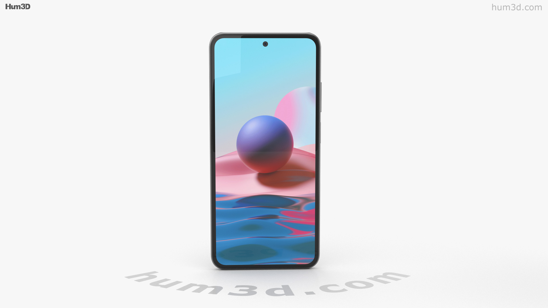 360 view of Xiaomi Redmi Note 10 Shadow Black 3D model - 3DModels store