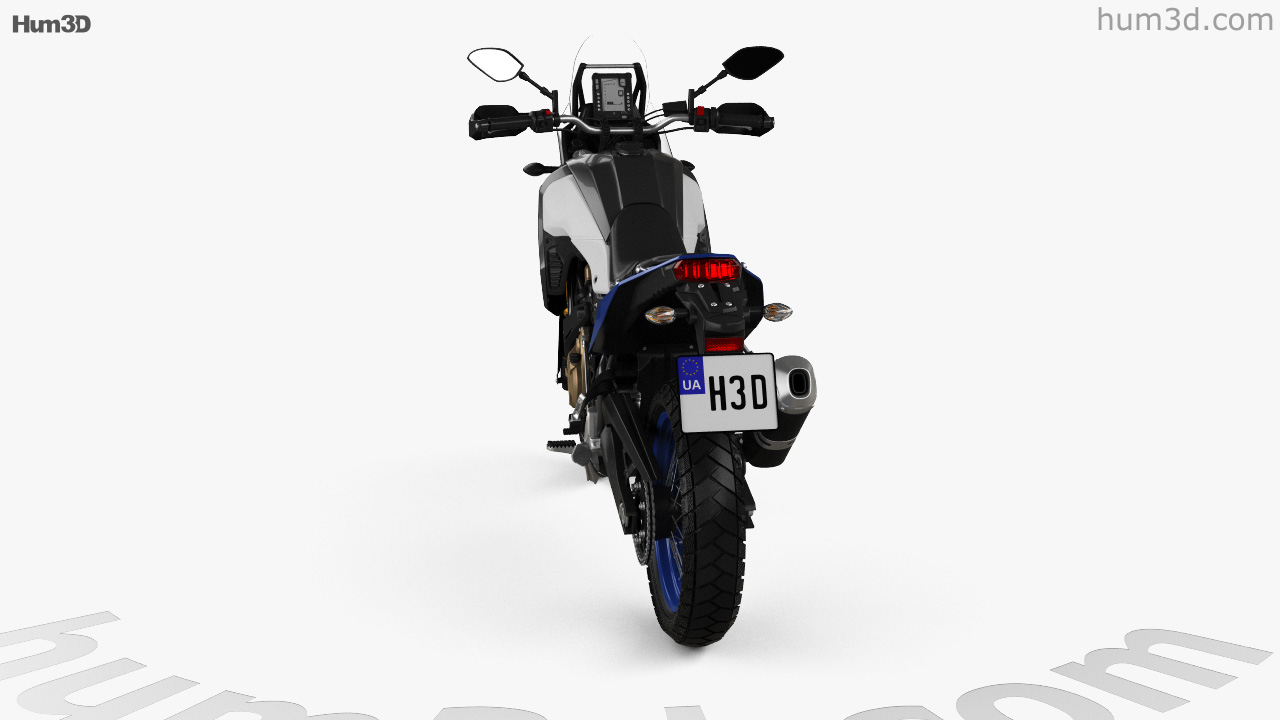 360 view of Yamaha Tenere 700 2021 3D model - 3DModels store