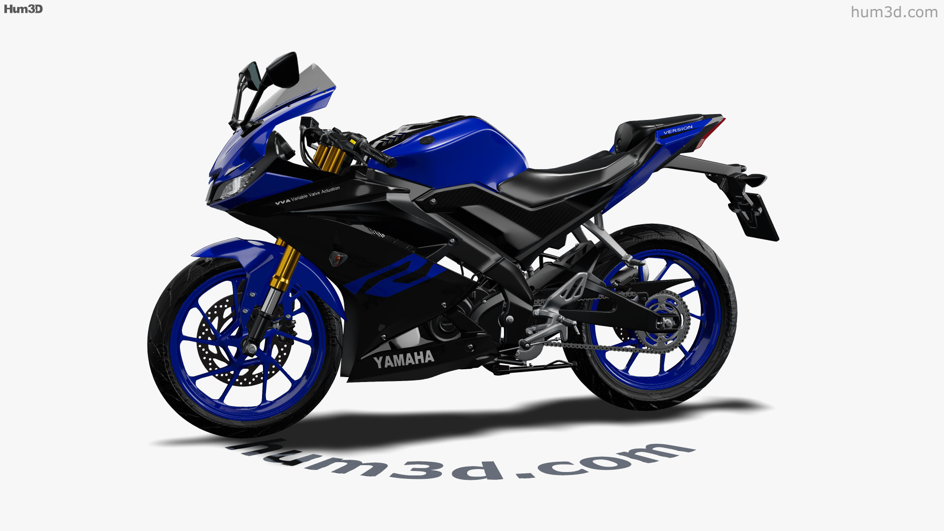 360 view of Yamaha R15 2020 3D model - 3DModels store