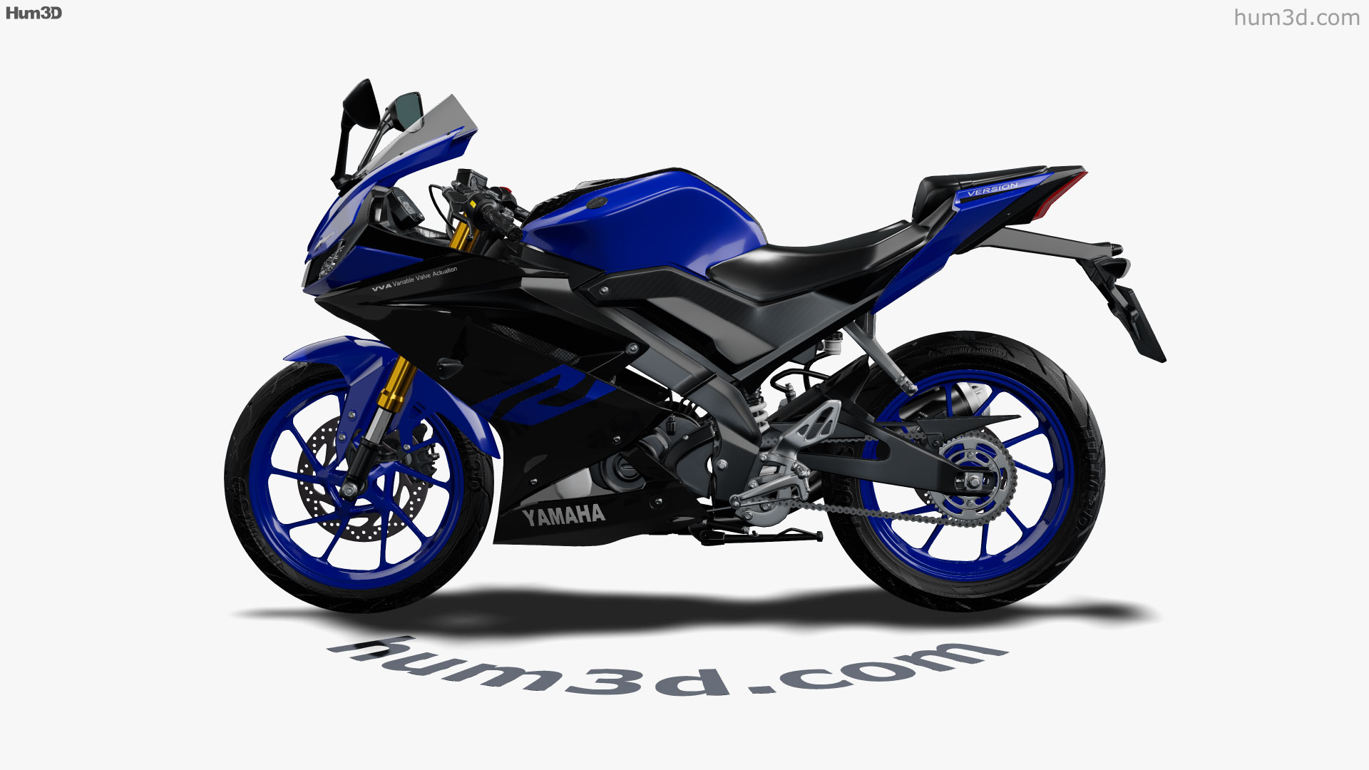360 view of Yamaha R15 2020 3D model - 3DModels store