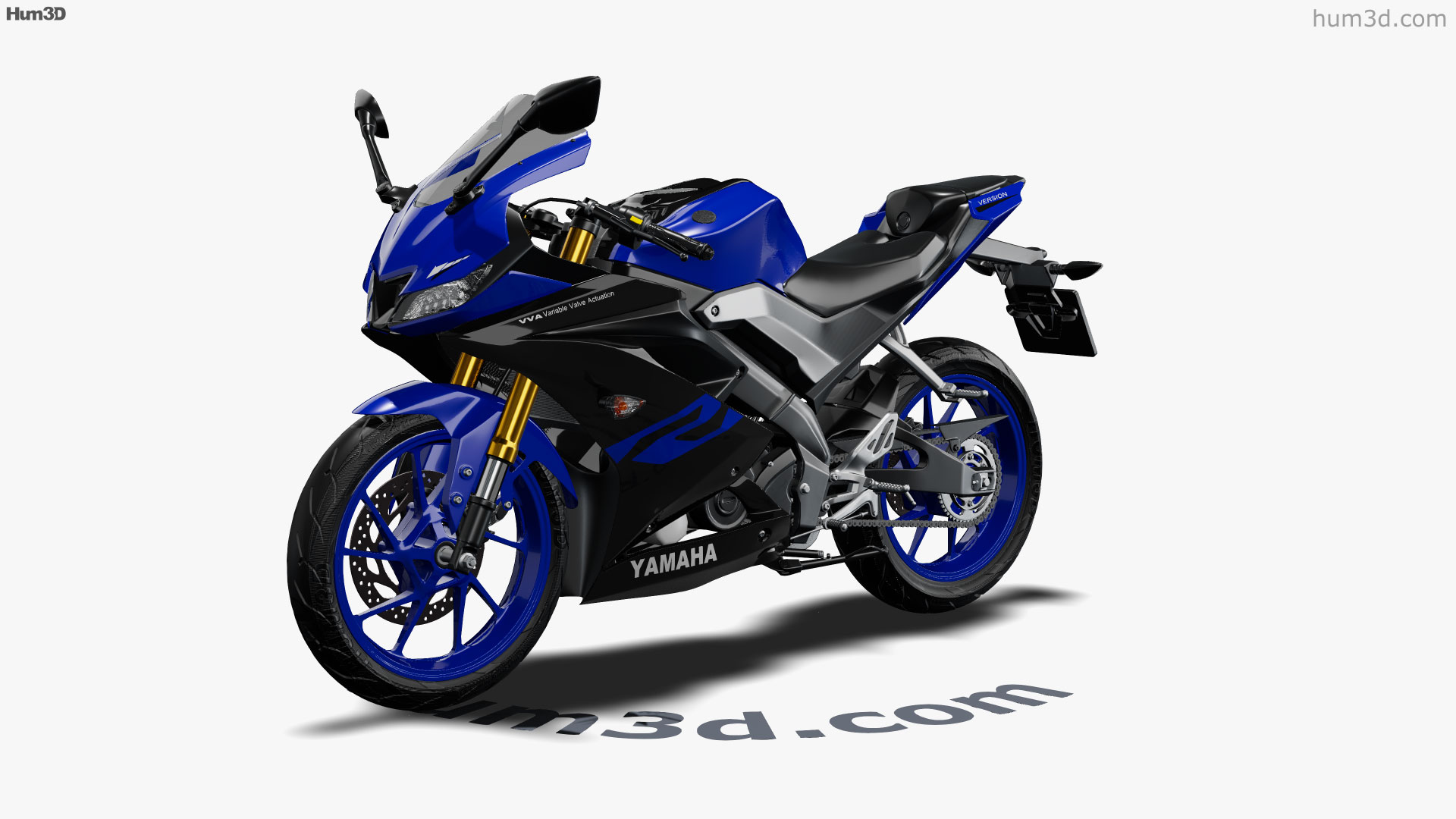 360 view of Yamaha R15 2020 3D model - 3DModels store