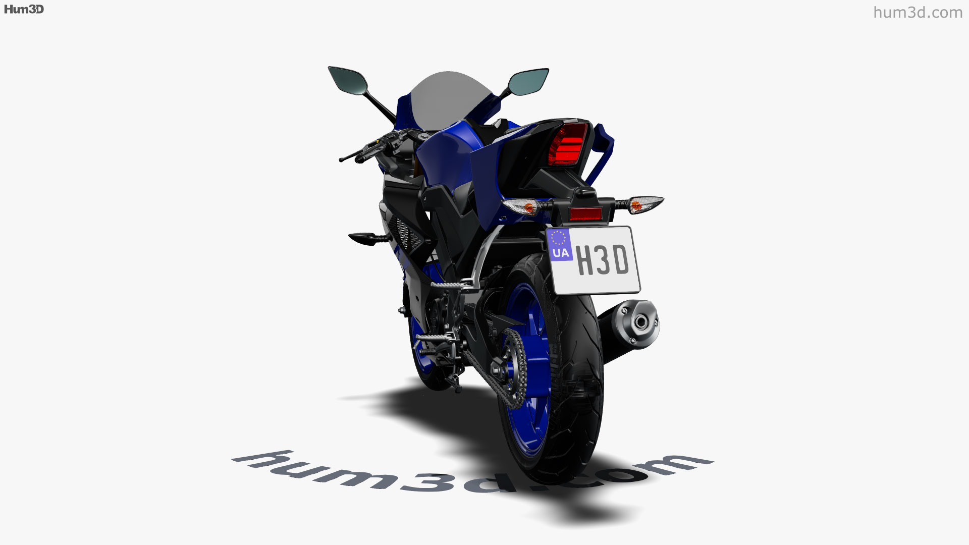 360 view of Yamaha R15 2020 3D model - 3DModels store