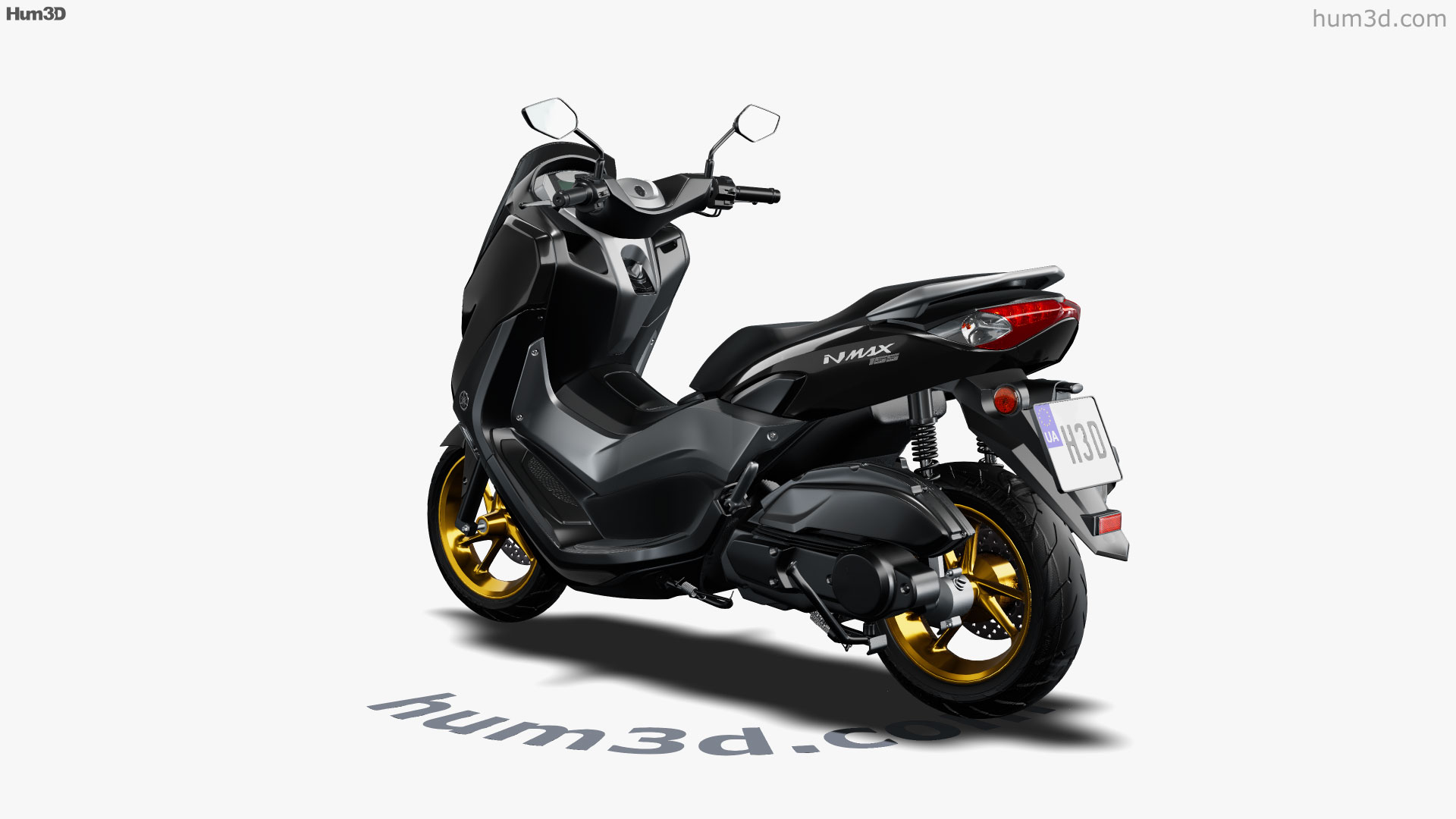 360 view of Yamaha NMAX 155 2020 3D model - 3DModels store