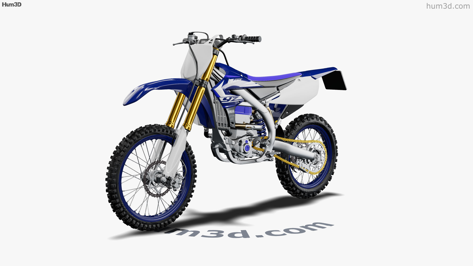 360 view of Yamaha YZ450F 2020 3D model - 3DModels store