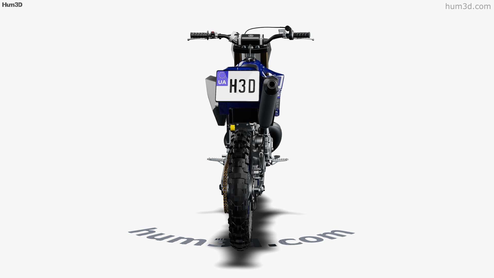 360 view of Yamaha YZ250 2020 3D model - 3DModels store