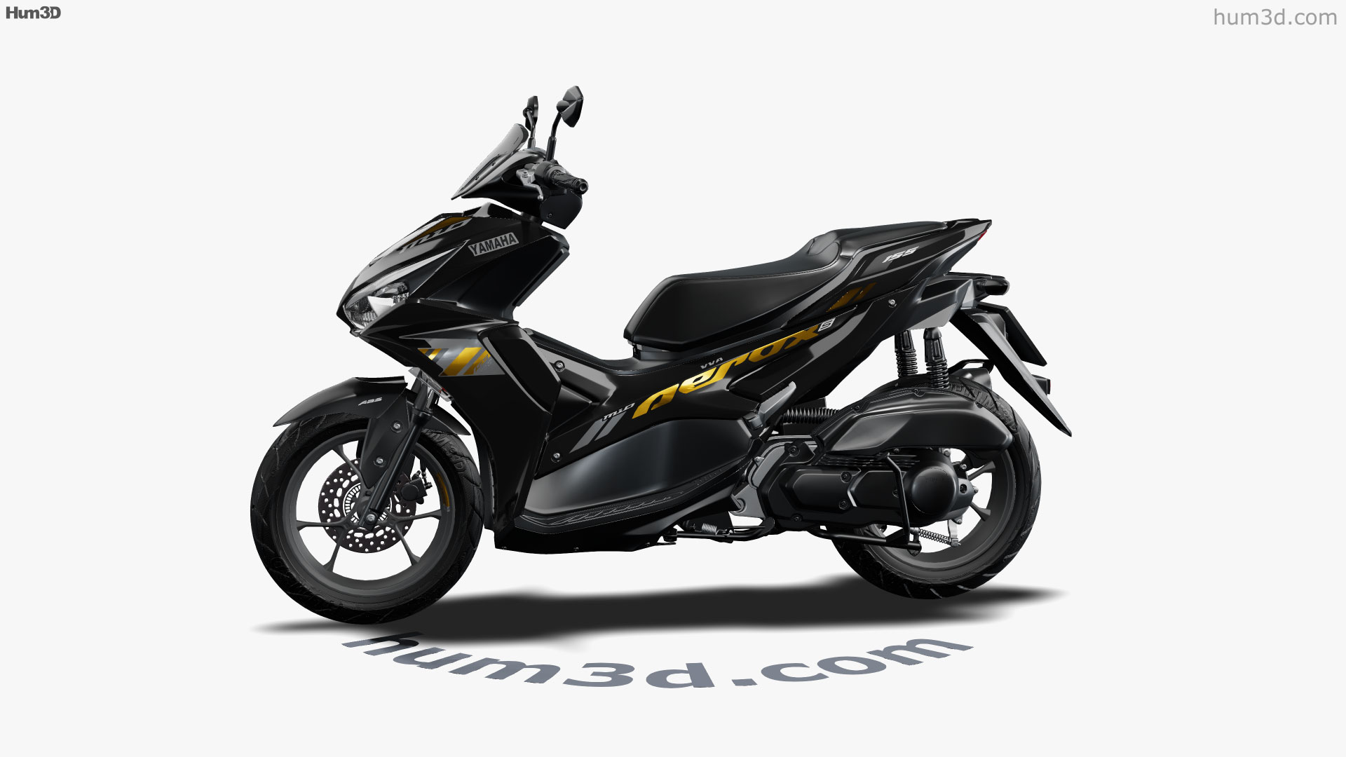 360 view of Yamaha Aerox 155 2021 3D model - 3DModels store