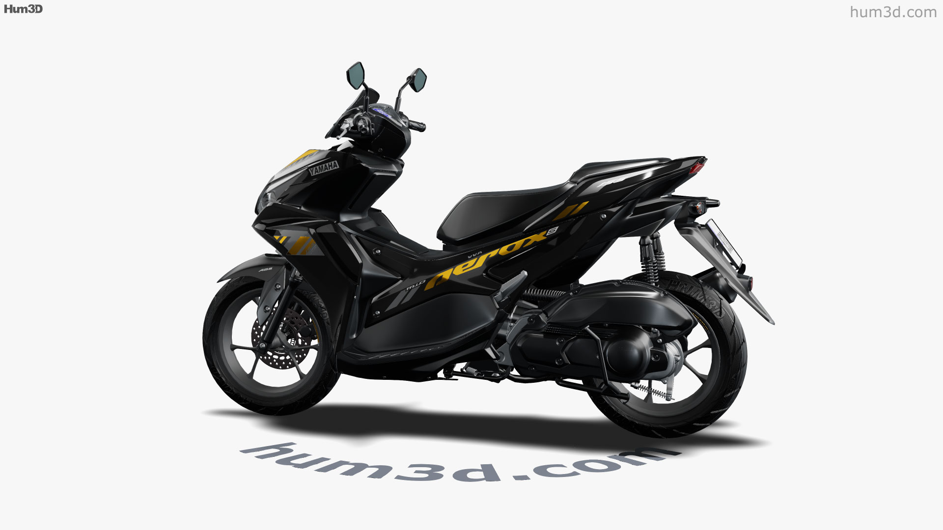 360 view of Yamaha Aerox 155 2021 3D model - 3DModels store