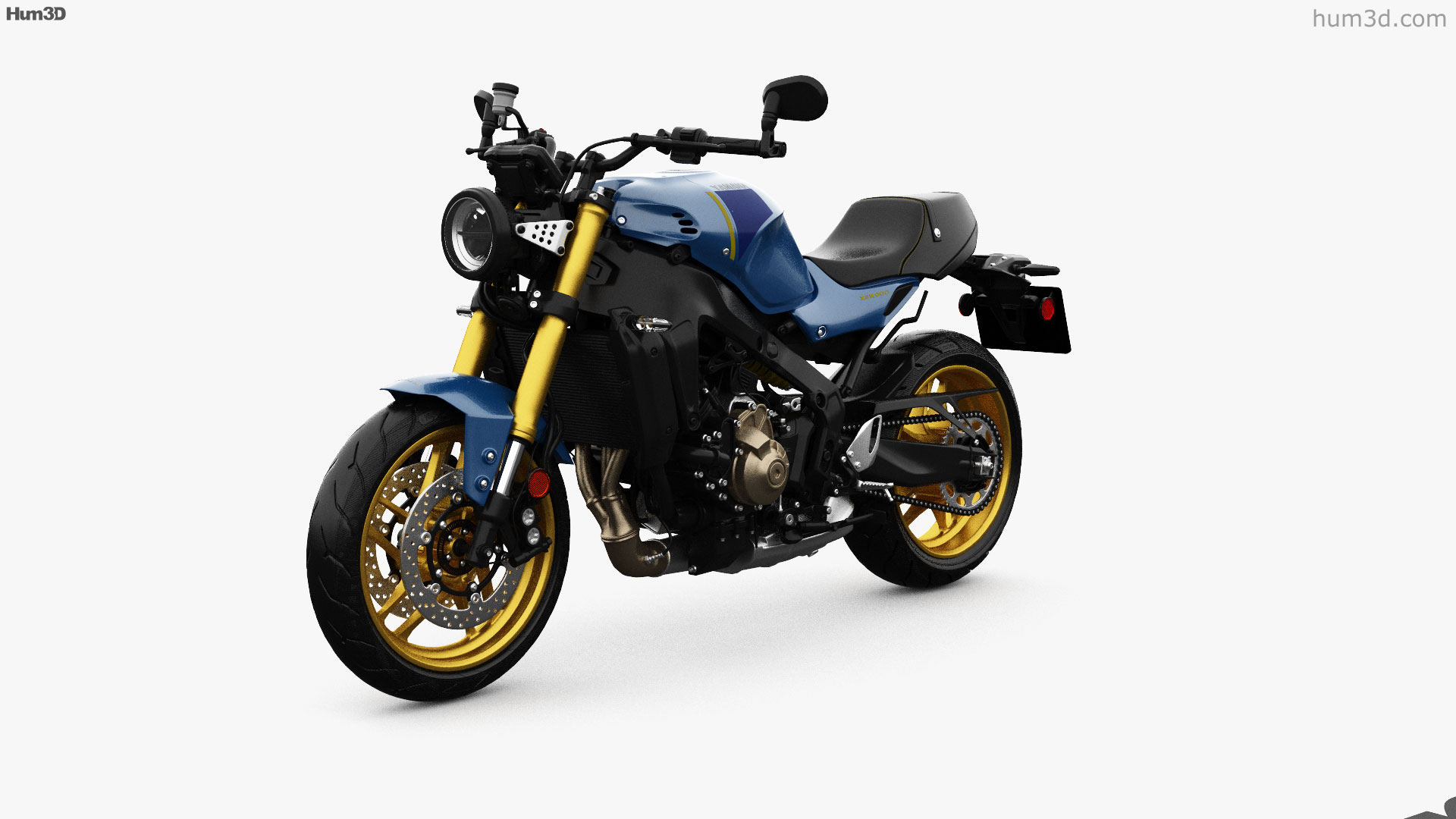 360 view of Yamaha XSR900 2024 3D model - 3DModels store