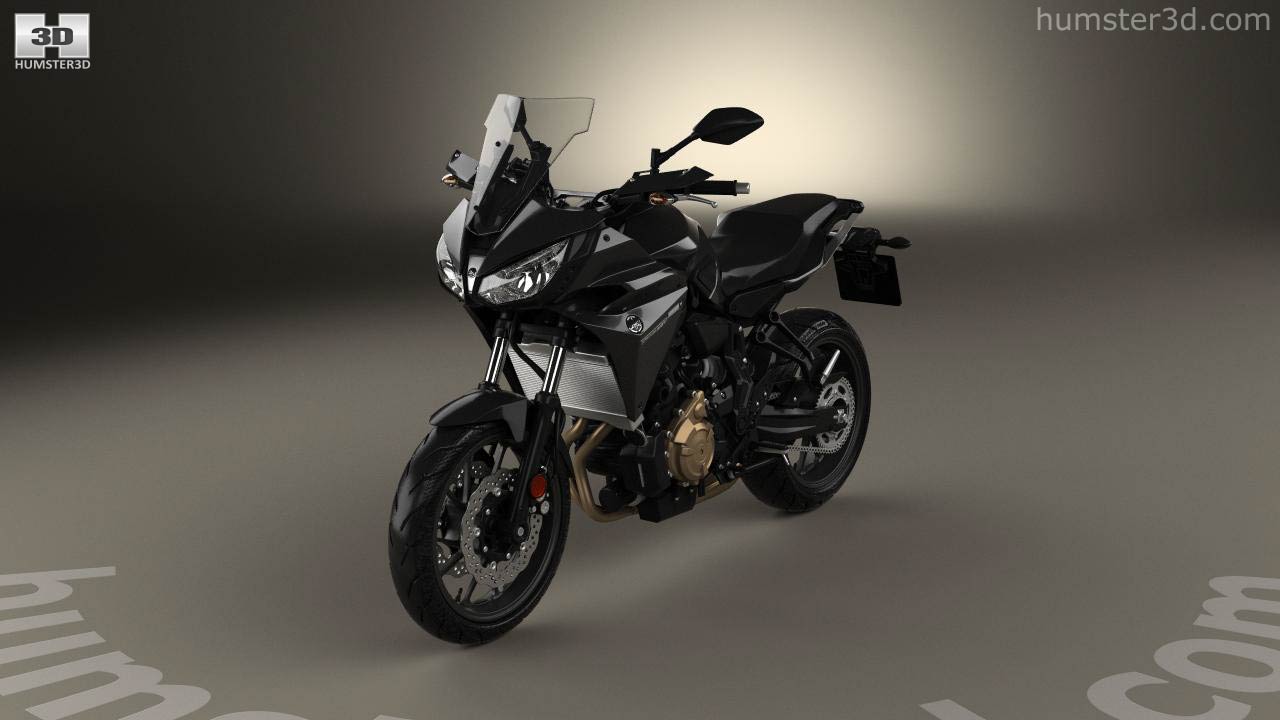 360 view of Yamaha MT-07 Tracer 2016 3D model - 3DModels store