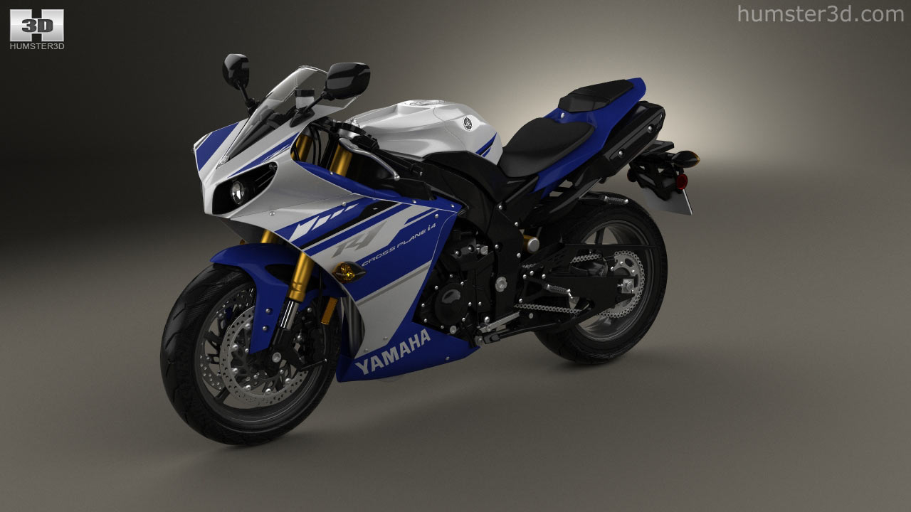 360 view of Yamaha R1 2014 3D model - 3DModels store