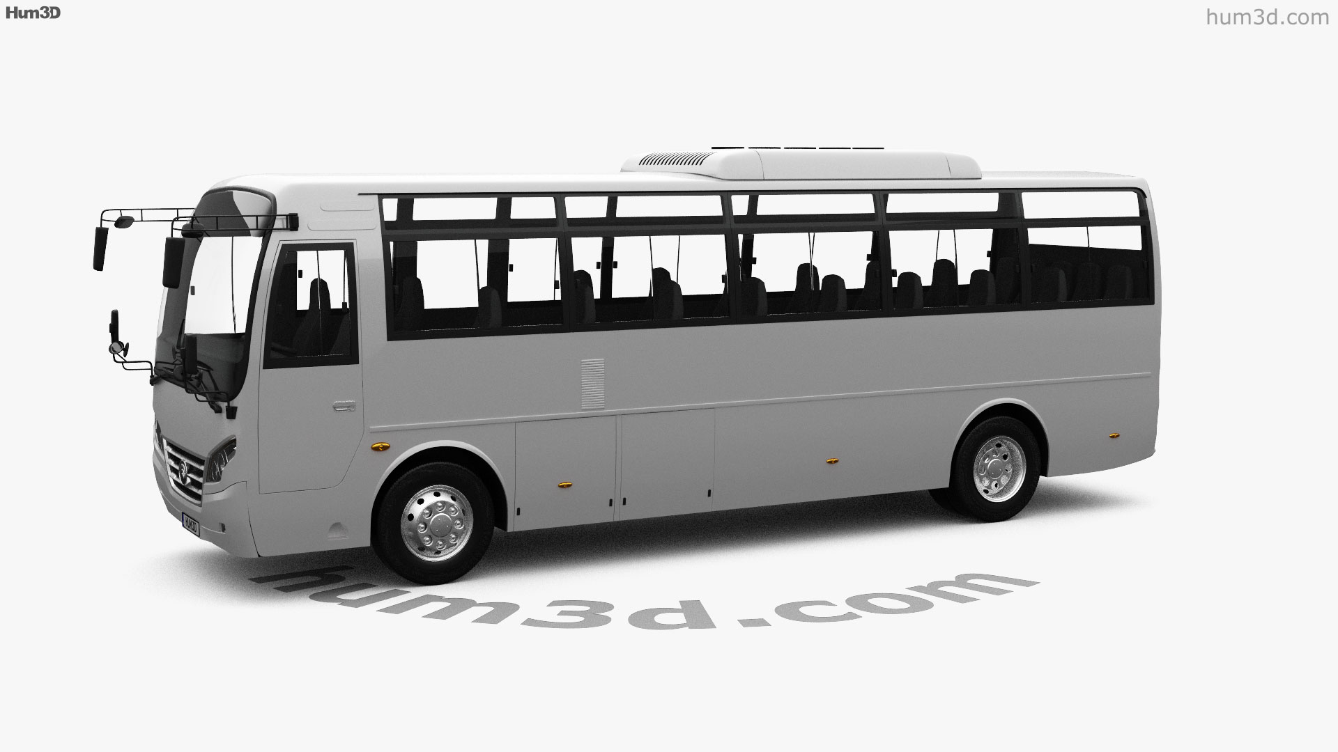 360 view of Yutong ZK5110XLH Bus 2024 3D model - 3DModels store