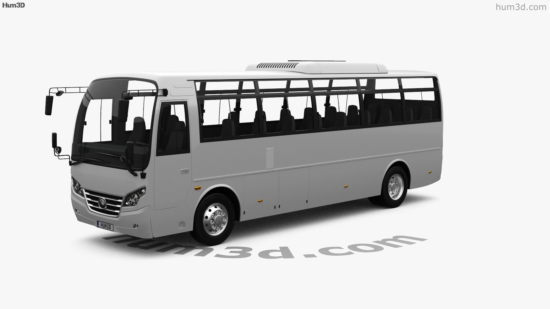 360 view of Yutong ZK5110XLH Bus 2024 3D model - 3DModels store