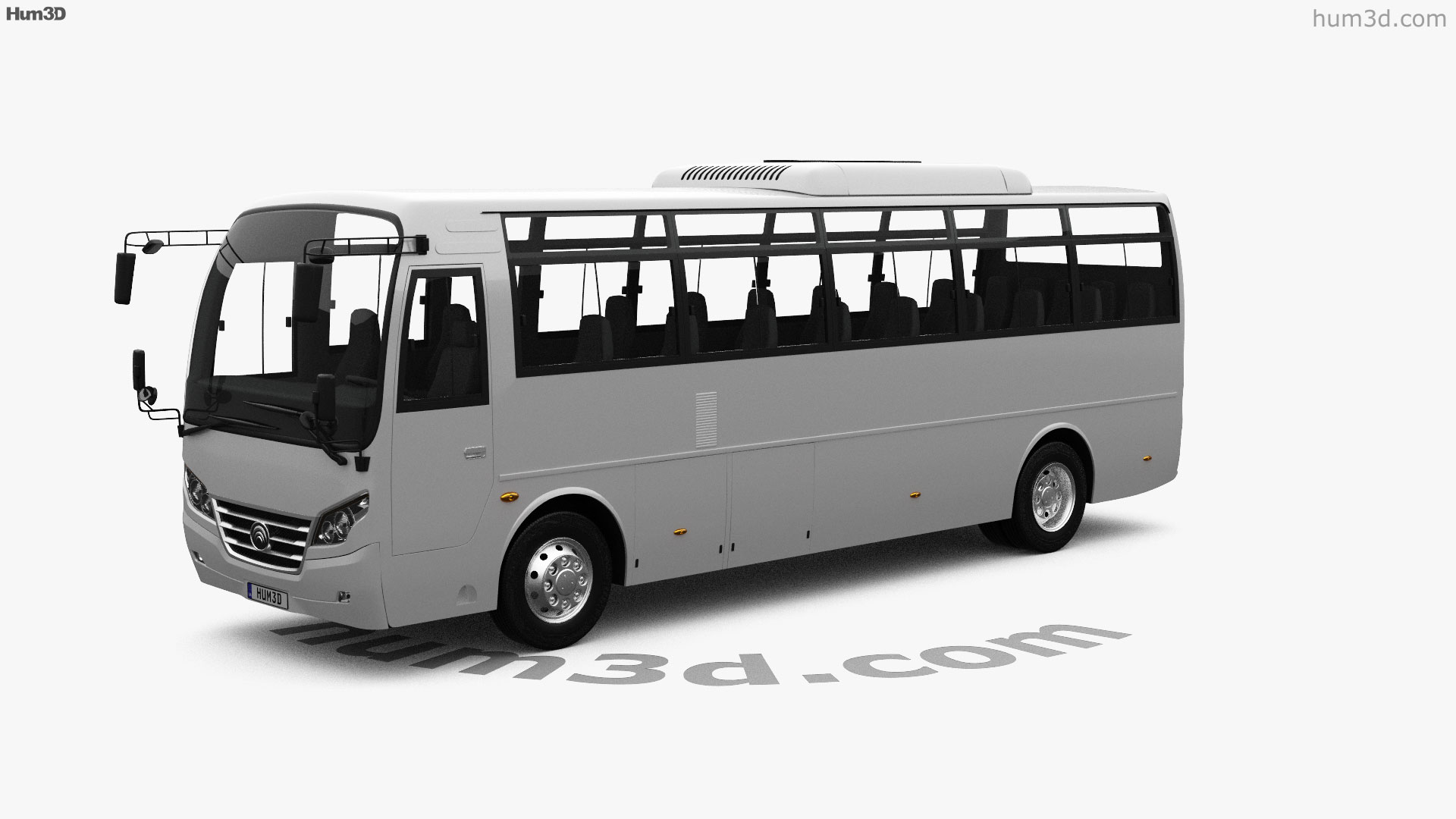 360 view of Yutong ZK5110XLH Bus 2024 3D model - 3DModels store