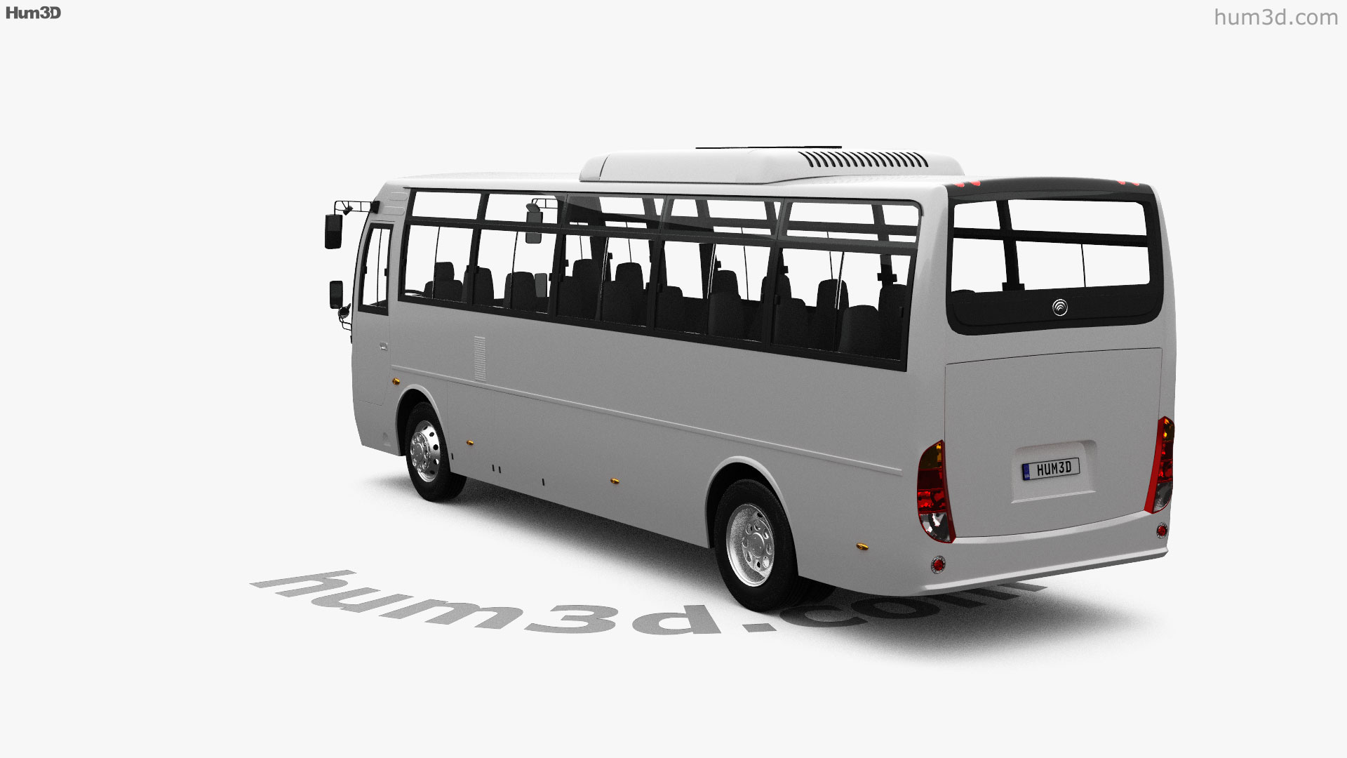 360 view of Yutong ZK5110XLH Bus 2024 3D model - 3DModels store