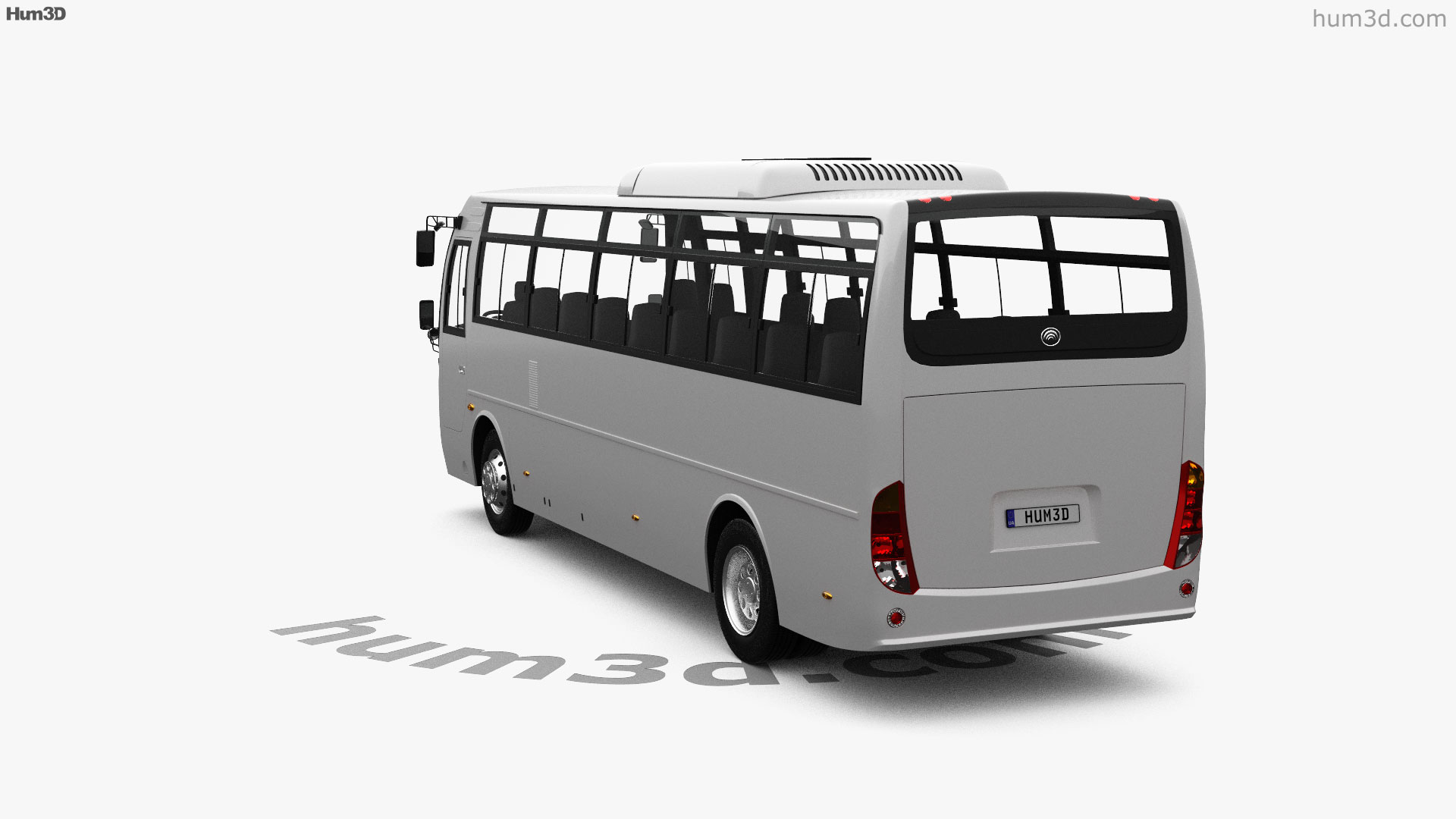 360 view of Yutong ZK5110XLH Bus 2024 3D model - 3DModels store