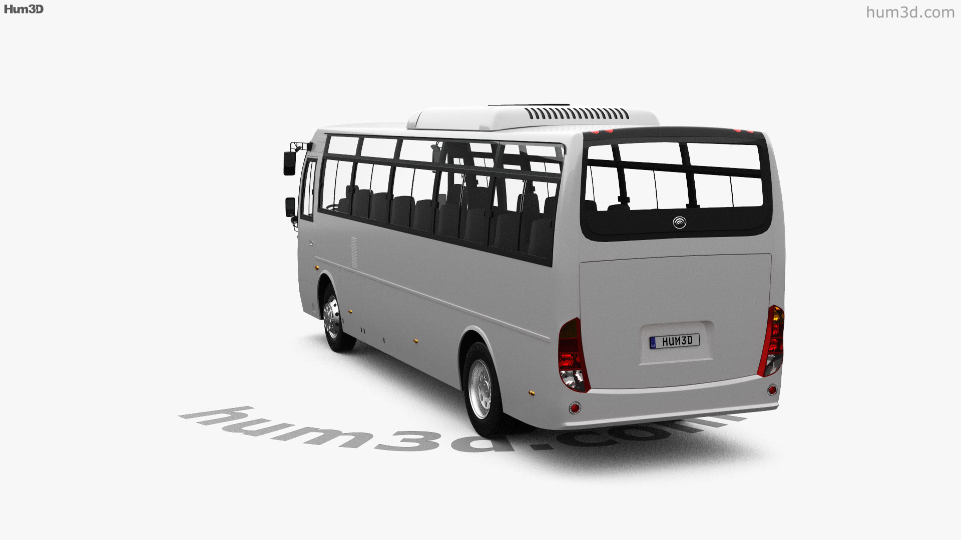 360 view of Yutong ZK5110XLH Bus 2024 3D model - 3DModels store