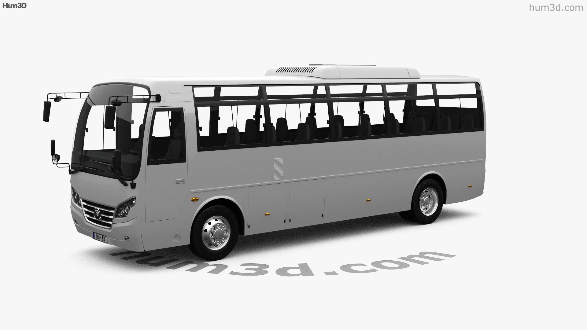 360 view of Yutong ZK5110XLH Bus 2024 3D model - 3DModels store