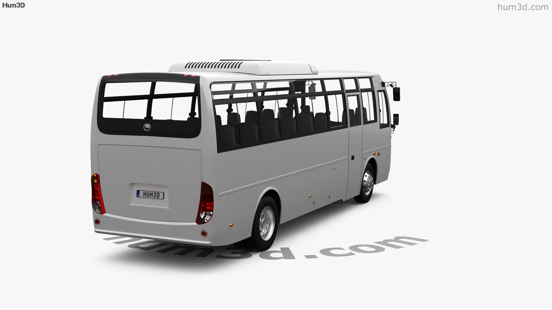 360 view of Yutong ZK5110XLH Bus 2024 3D model - 3DModels store
