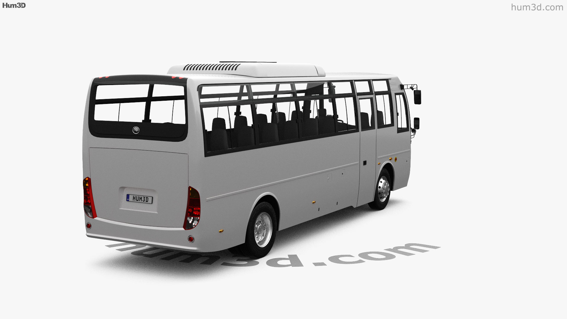 360 view of Yutong ZK5110XLH Bus 2024 3D model - 3DModels store