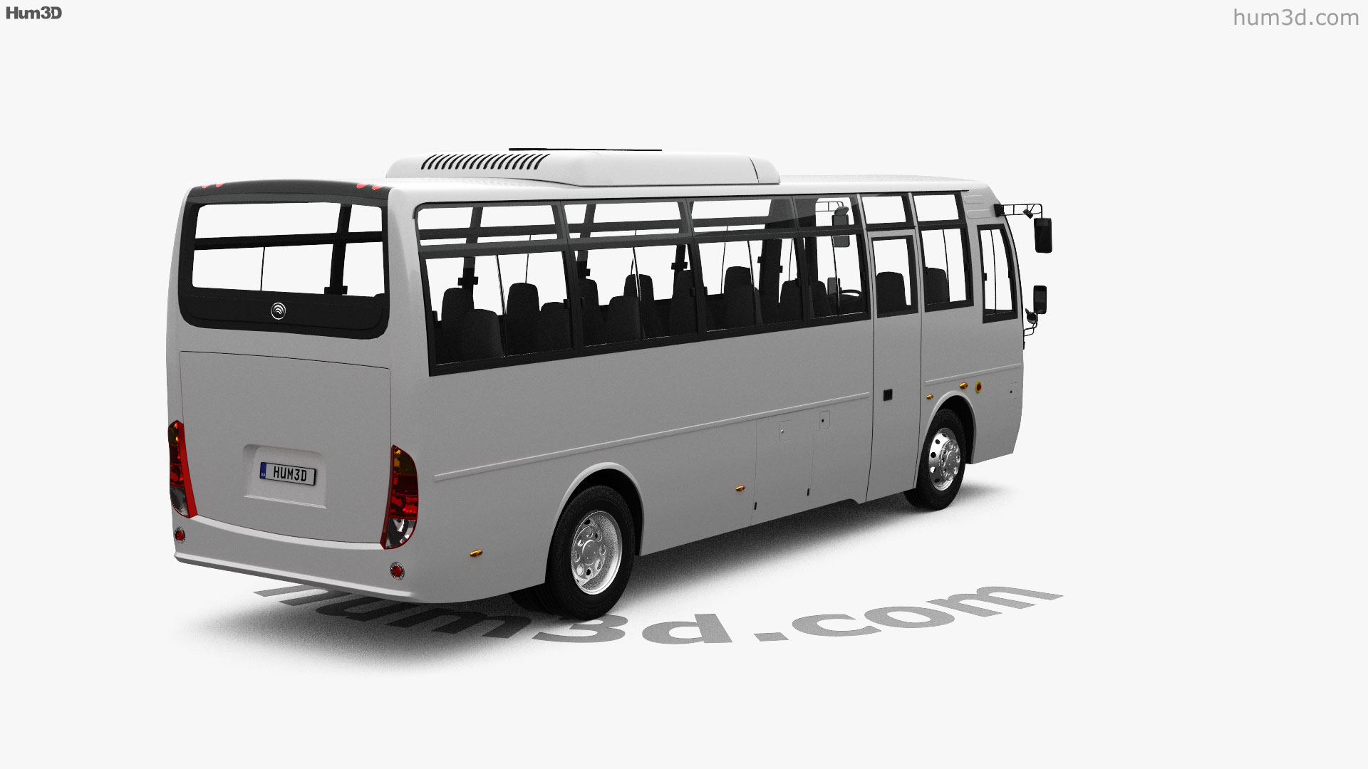 360 view of Yutong ZK5110XLH Bus 2024 3D model - 3DModels store