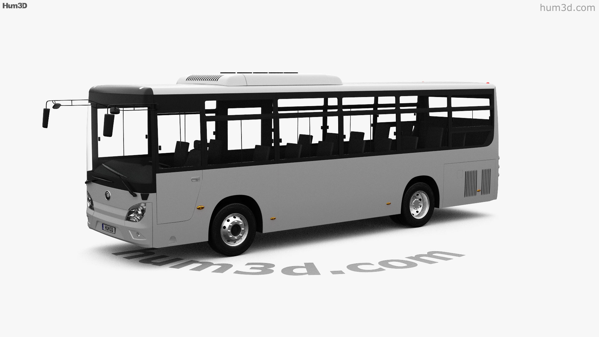 360 view of Yutong ZK5122XLH Bus 2024 3D model - 3DModels store