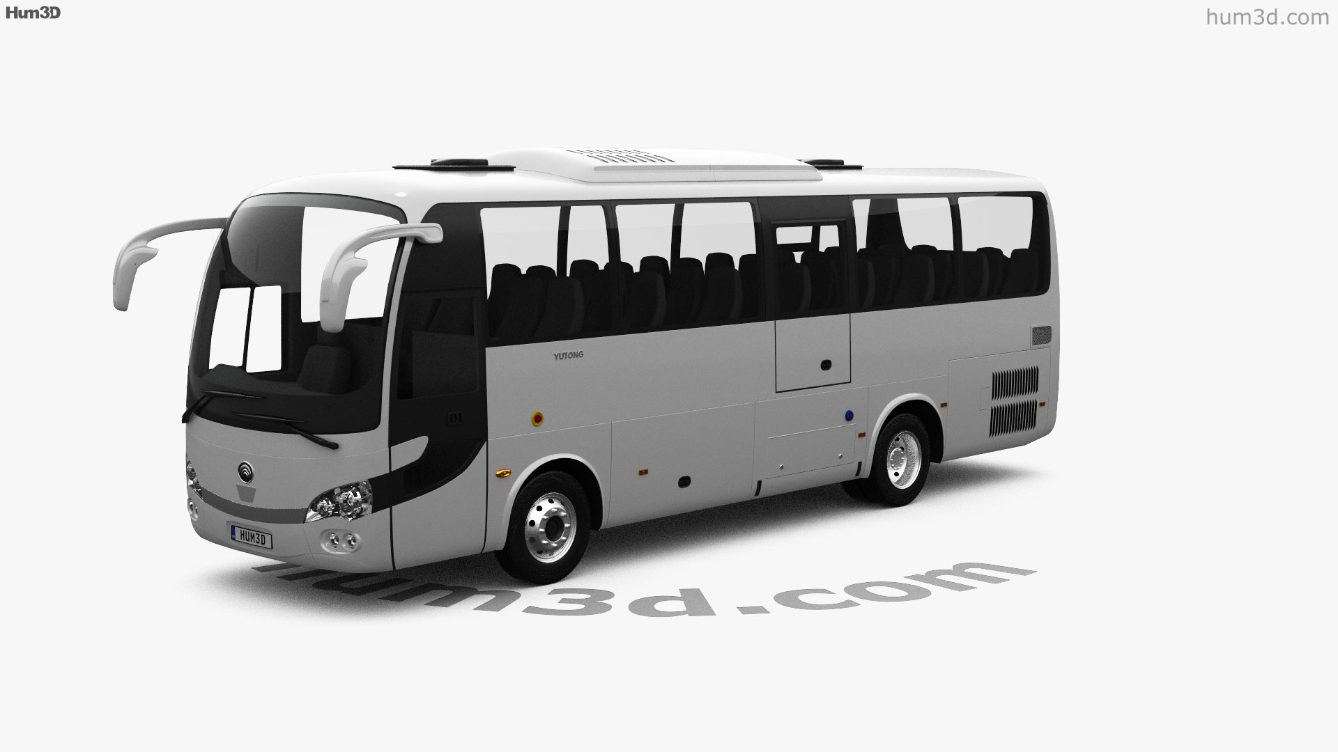 360 view of Yutong TC9 37 Bus 2024 3D model - 3DModels store
