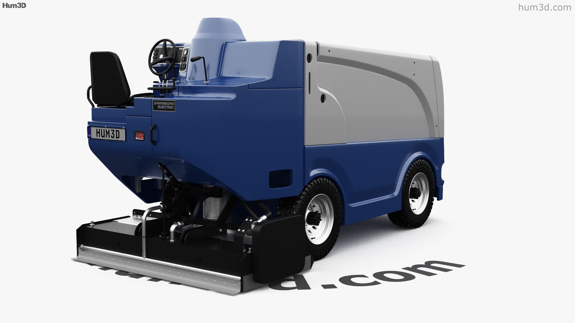 360 view of Zamboni Model 650 Electric Ice resurfacer 3D model ...