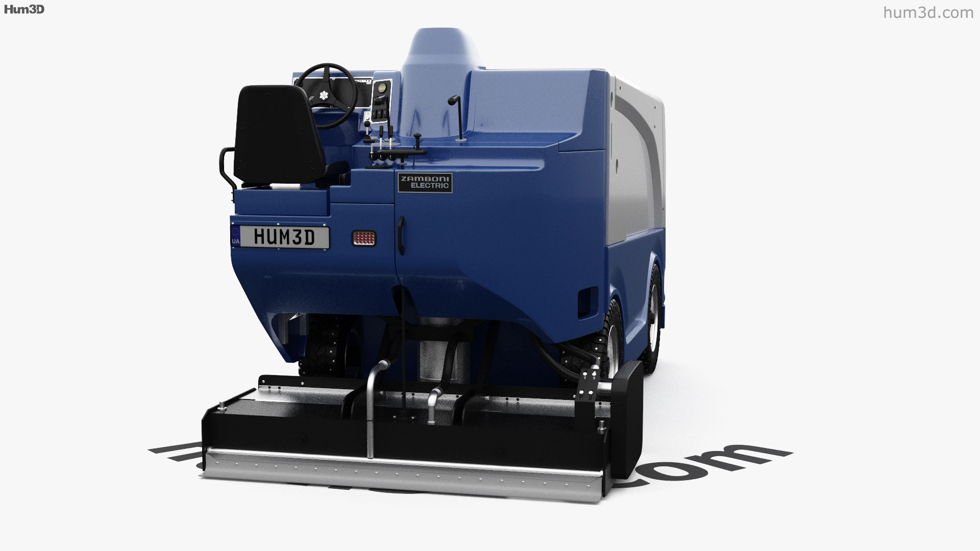 360 view of Zamboni Model 650 Electric Ice resurfacer 3D model ...