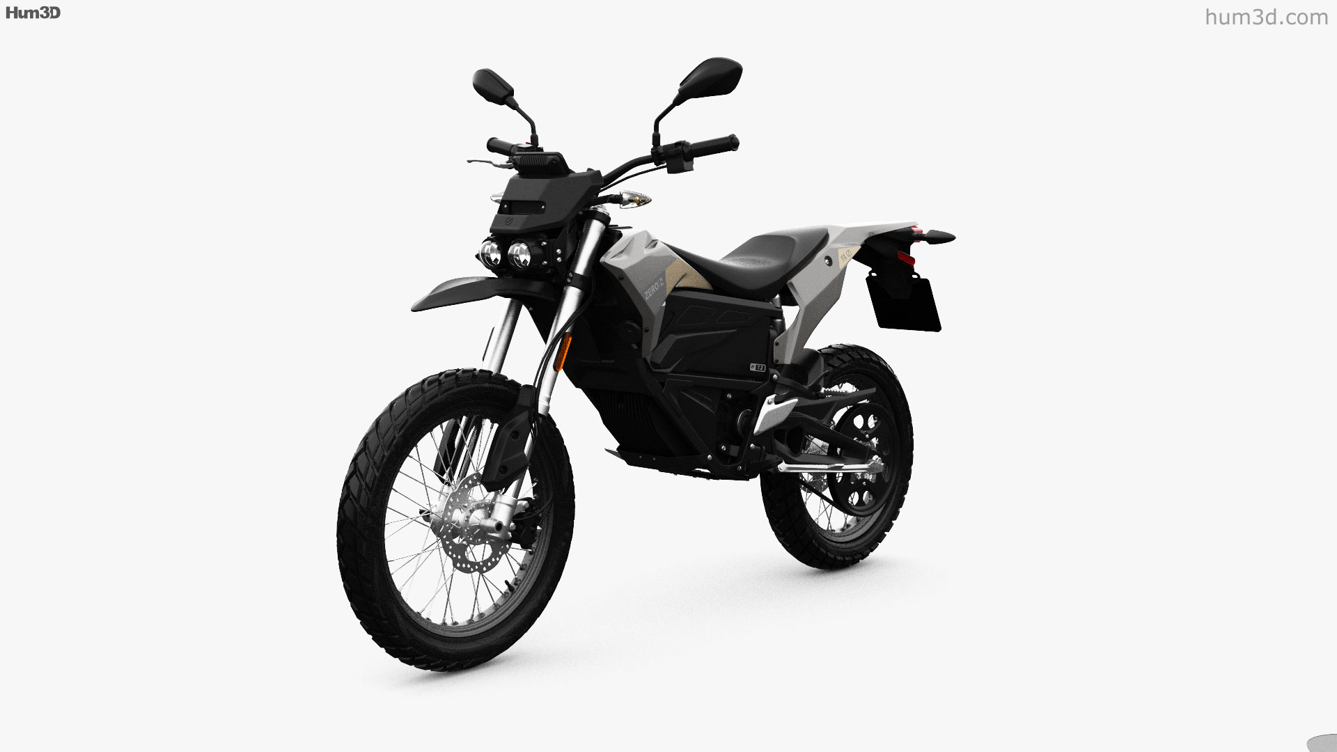 360 view of Zero-Motorcycles FX 2024 3D model - 3DModels store