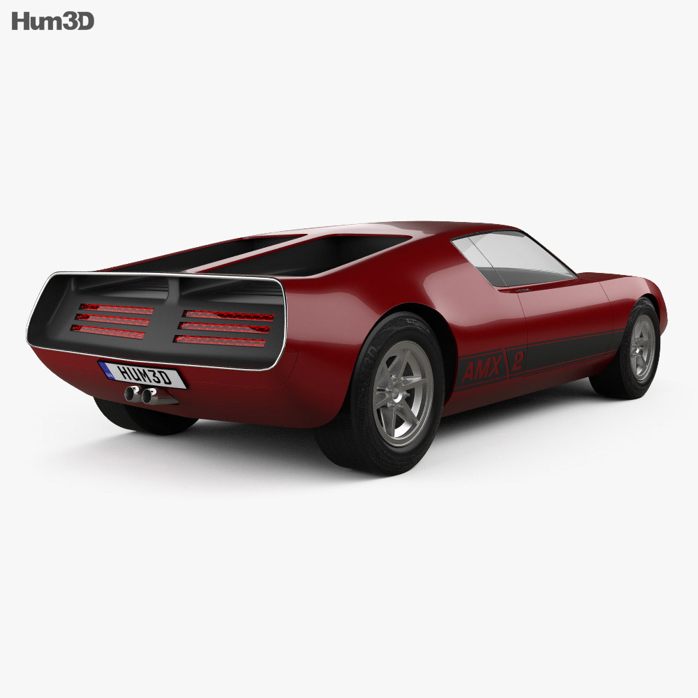 AMC AMX 2 1969 3D模型 - 下载 Sports car on 3DModels.org