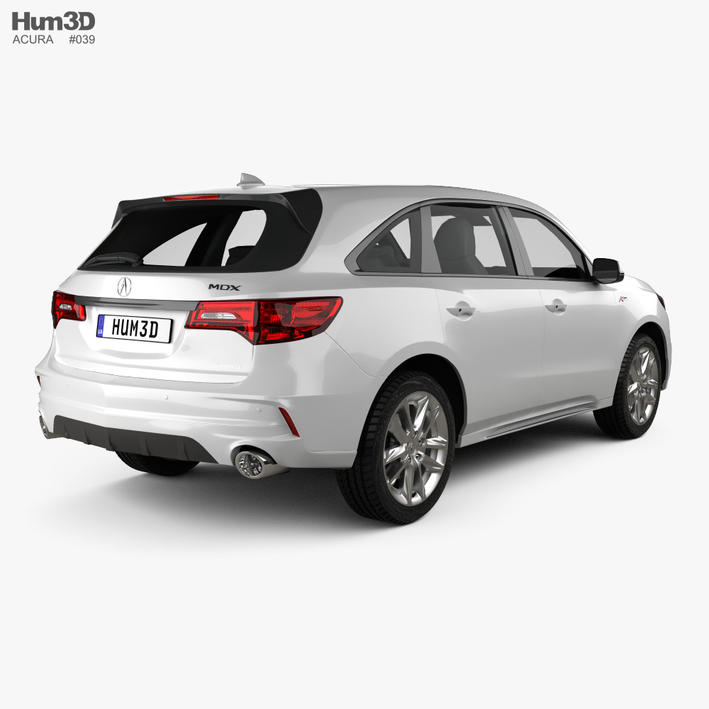 Acura MDX A-Spec 2021 3D model - Download Crossover SUV on 3DModels.org