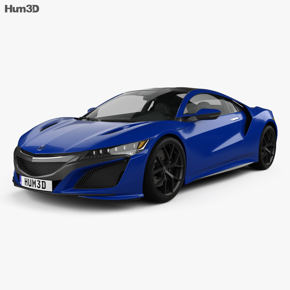 Acura NSX 2019 3D model - Download Sports car on 3DModels.org