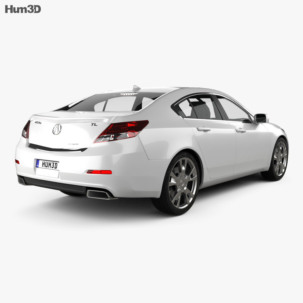 Acura TL 2013 3D model - Download Sedan on 3DModels.org