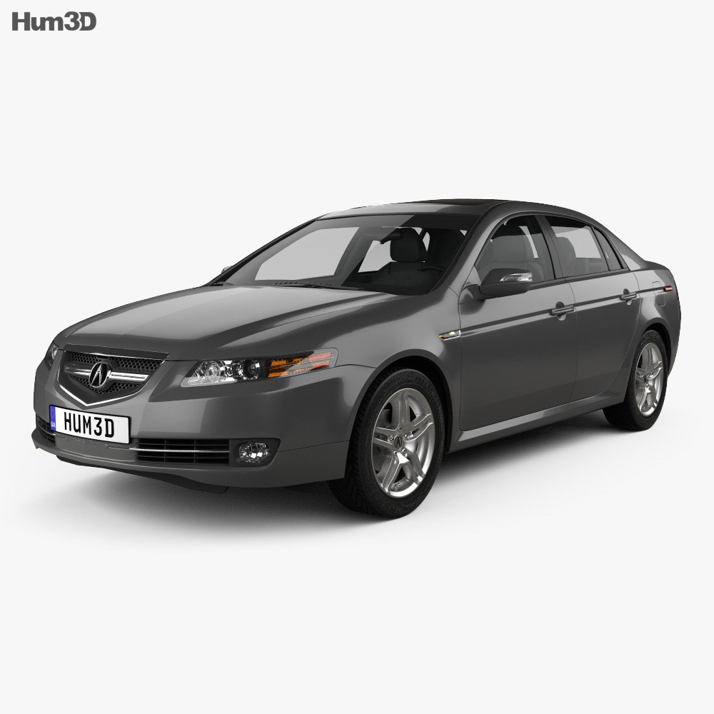 Acura TL 2008 3D model - Download Sedan on 3DModels.org