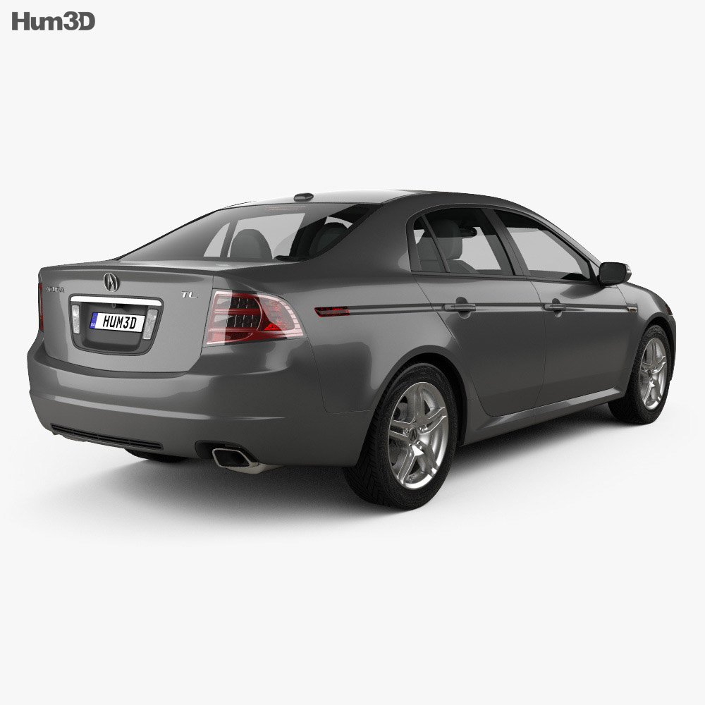 Acura TL 2008 3D model - Download Sedan on 3DModels.org