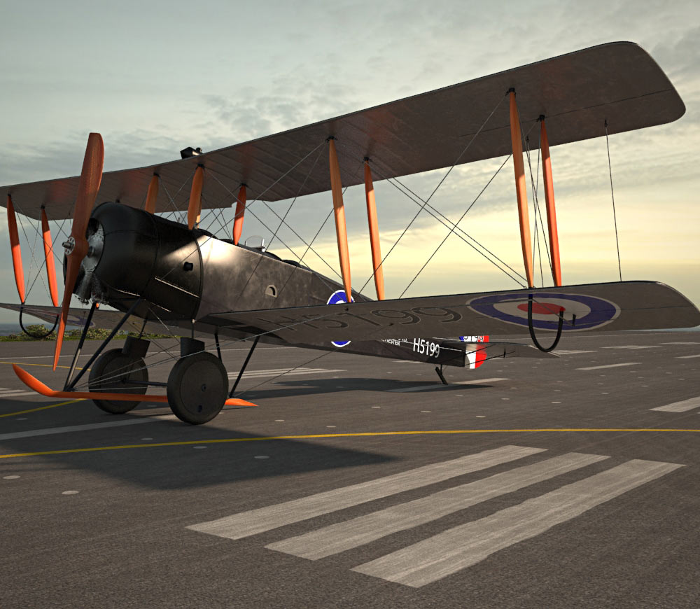 Avro 504 3D模型 - 下载 战斗机 on 3DModels.org
