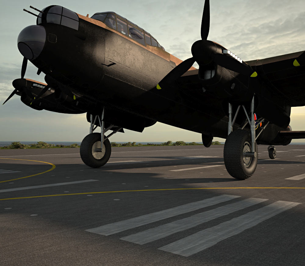 Avro Lancaster 3D model - Download Bomber on 3DModels.org