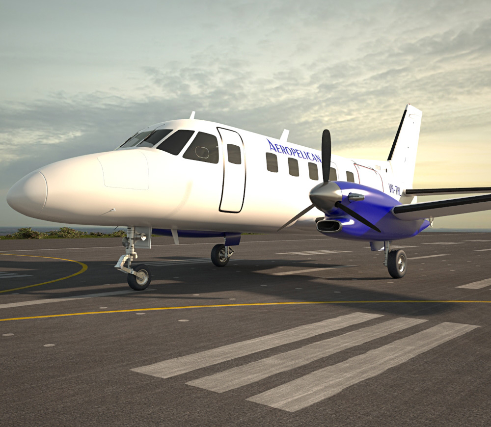Embraer EMB 110 Bandeirante Modelo 3D - Baixar no 3DModels.org
