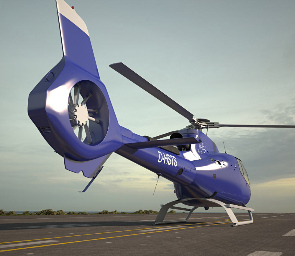 Eurocopter EC130 3D model - Download Helicopter on 3DModels.org