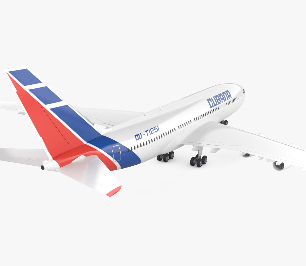 Ilyushin Il-96 3D model - Download Airliner on 3DModels.org