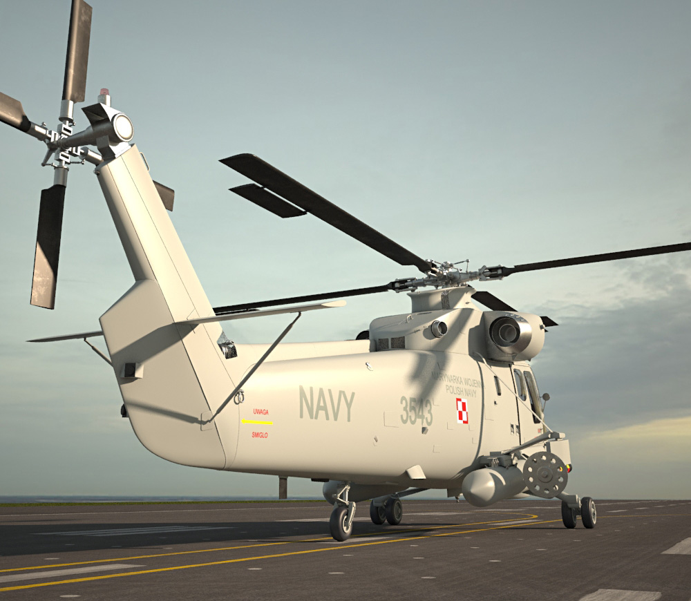 Kaman SH-2G Super Seasprite 3D model - Download Helicopter on 3DModels.org