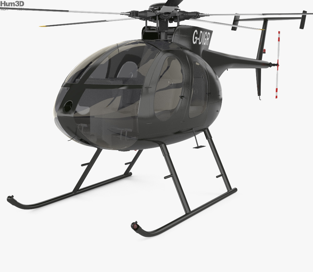 MD Helicopters MD 500 3D model - Download Helicopter on 3DModels.org