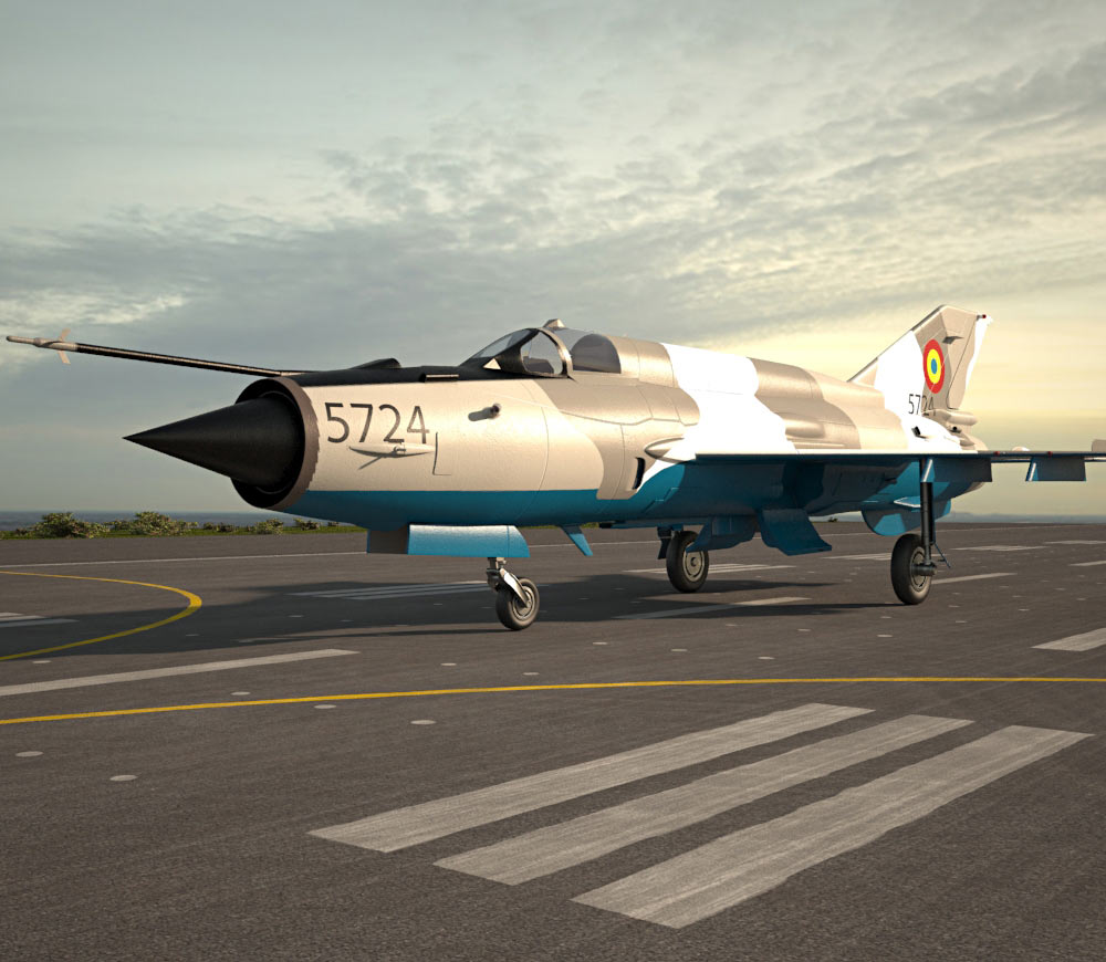 Mikoyan-Gurevich MiG-21 3D model - Download Fighter on 3DModels.org