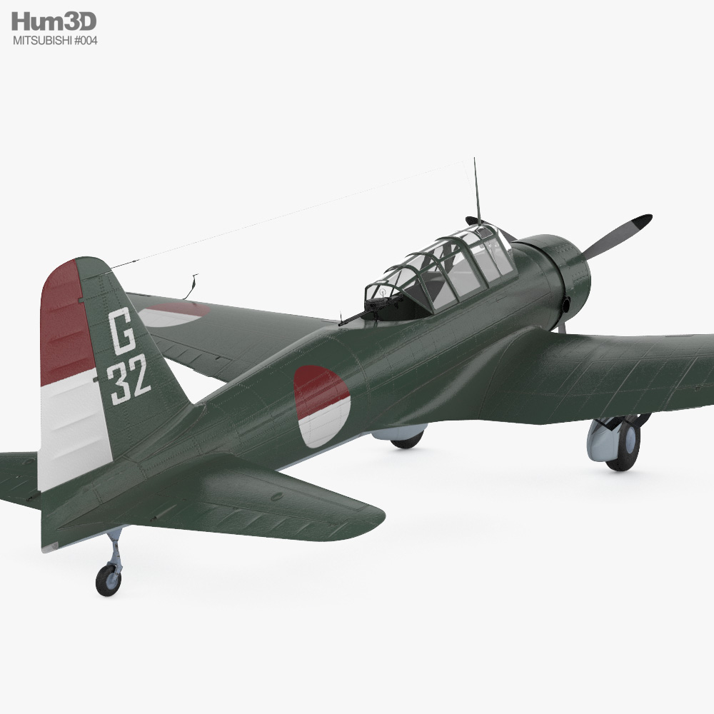 Mitsubishi Ki-51 3D model - Download Bomber on 3DModels.org