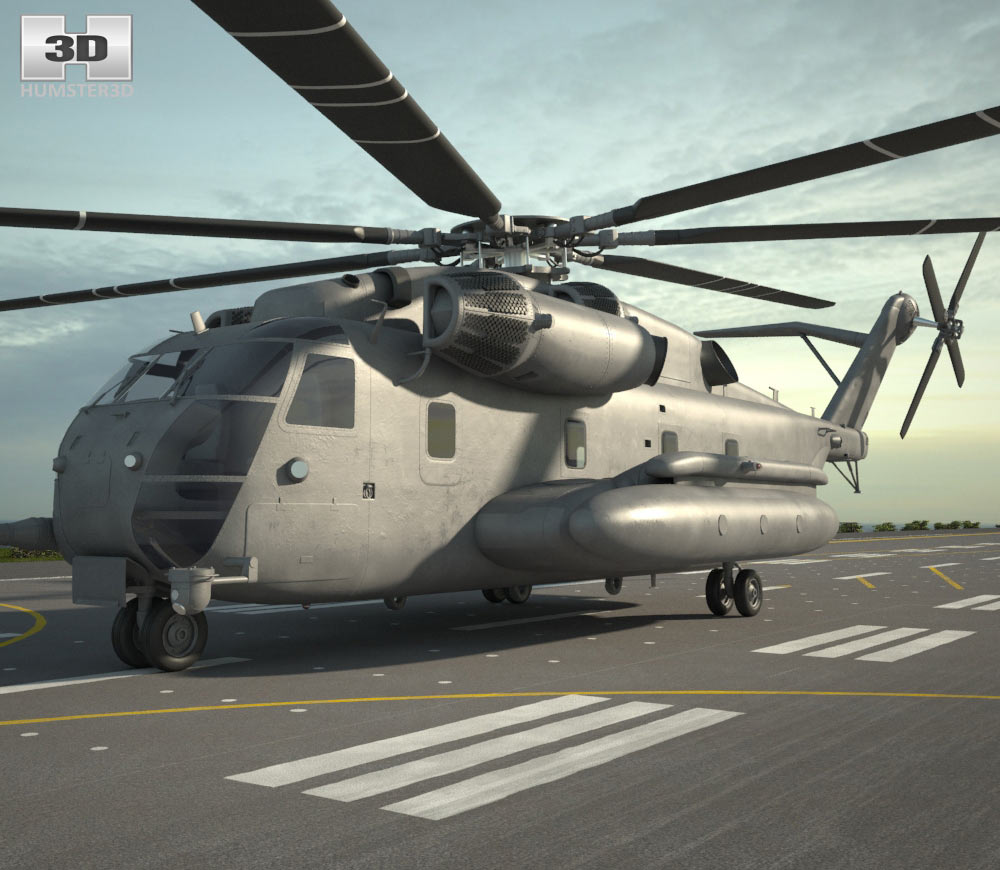 Sikorsky CH-53E Super Stallion 3D model - Download Helicopter on ...