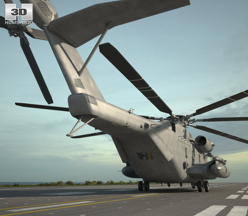 Sikorsky CH-53E Super Stallion 3D model - Download Helicopter on ...